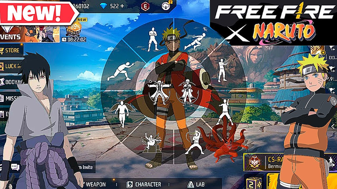 ΟΛΑ ΤΑ ΠΡΑΓΜΑΤΑ ΠΟΥ ΘΑ ΕΡΘΟΥΝ ΜΕ ΤΟ NARUTO COLAB!🤯 FREE FIRE X NARUTO🔥 ...