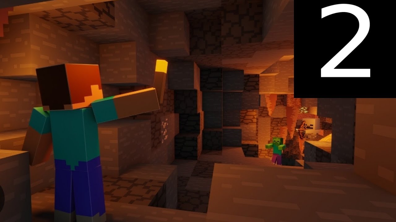 I Went Into A Cave | Minecraft Series episode 2 - YouTube