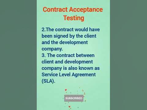 Contract Acceptance Testing #softwaretesting #shorts - YouTube