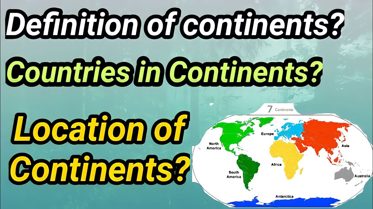 What is the Continents?| 7 continents of the world|definition ...