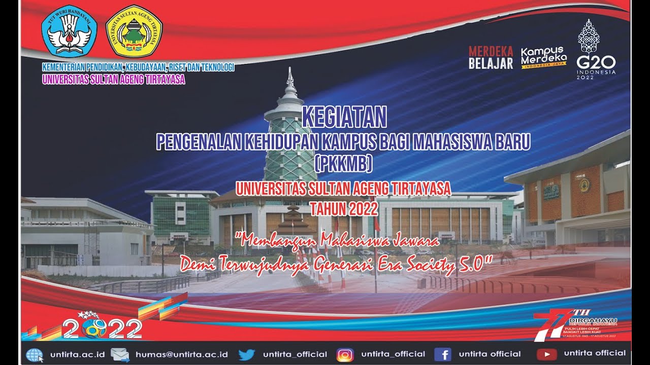 [LIVE] PKKMB UNTIRTA 2022 I SESI 1 - YouTube