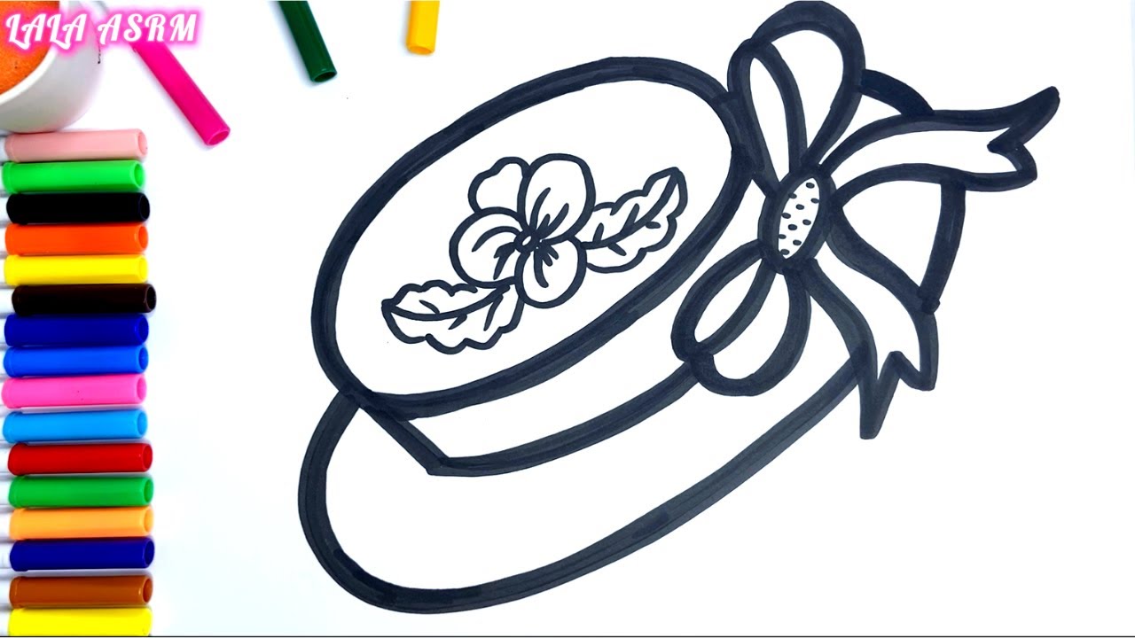 Learn How to Draw Pretty Hat /Girl Hat - 예쁜 모자 / 소녀 모자를 그리는 법을 배우십시오 ...