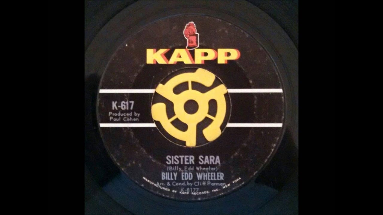 Billy Edd Wheeler - Sister Sara - YouTube