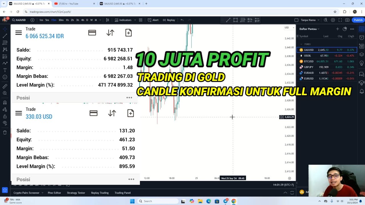 10 Juta Profit Trading di Gold, Candle Konfirmasi Untuk Full Margin #trading #gold #forex # ...