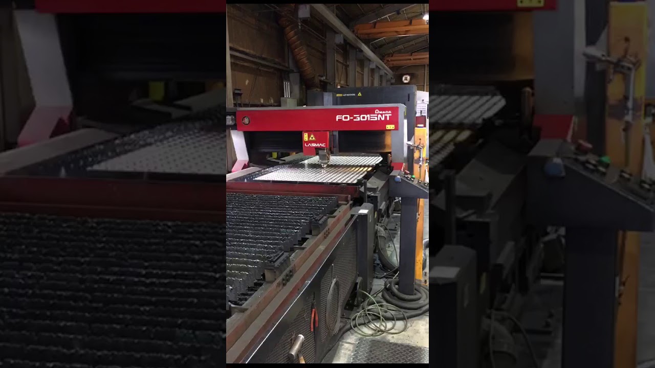 AMADA Laser FO-3015NT AF-4000 - YouTube