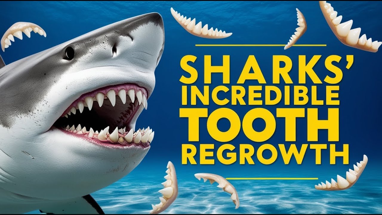 Sharks' Incredible Tooth Regrowth | How They Survive with Thousands of ...