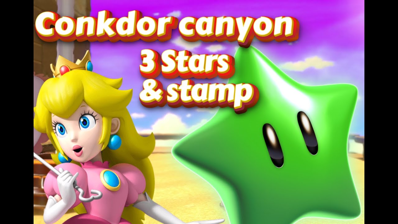 Super Mario 3D world: Conkdor canyon, world 2-1, Peach - YouTube