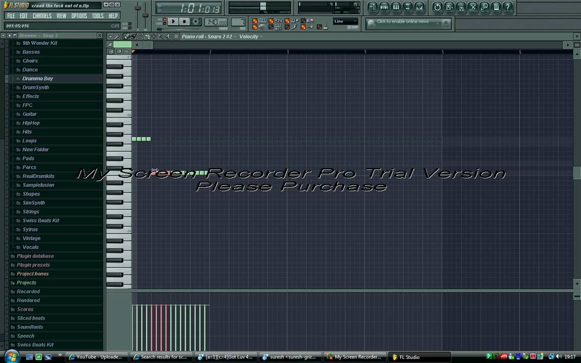 how to make crunk beats on fruity loops - YouTube