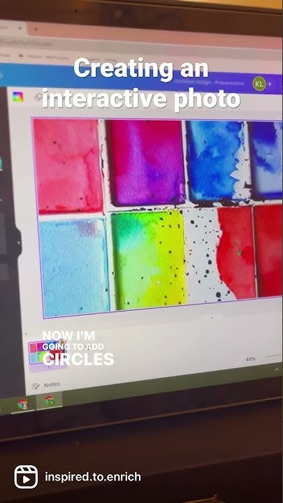 How to create an interactive photo Canva & Genially - YouTube