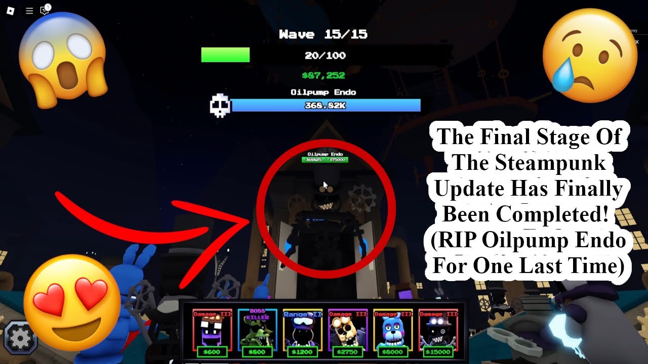 The New Steampunk Update In Five Nights TD Has Finally Been Completed ...