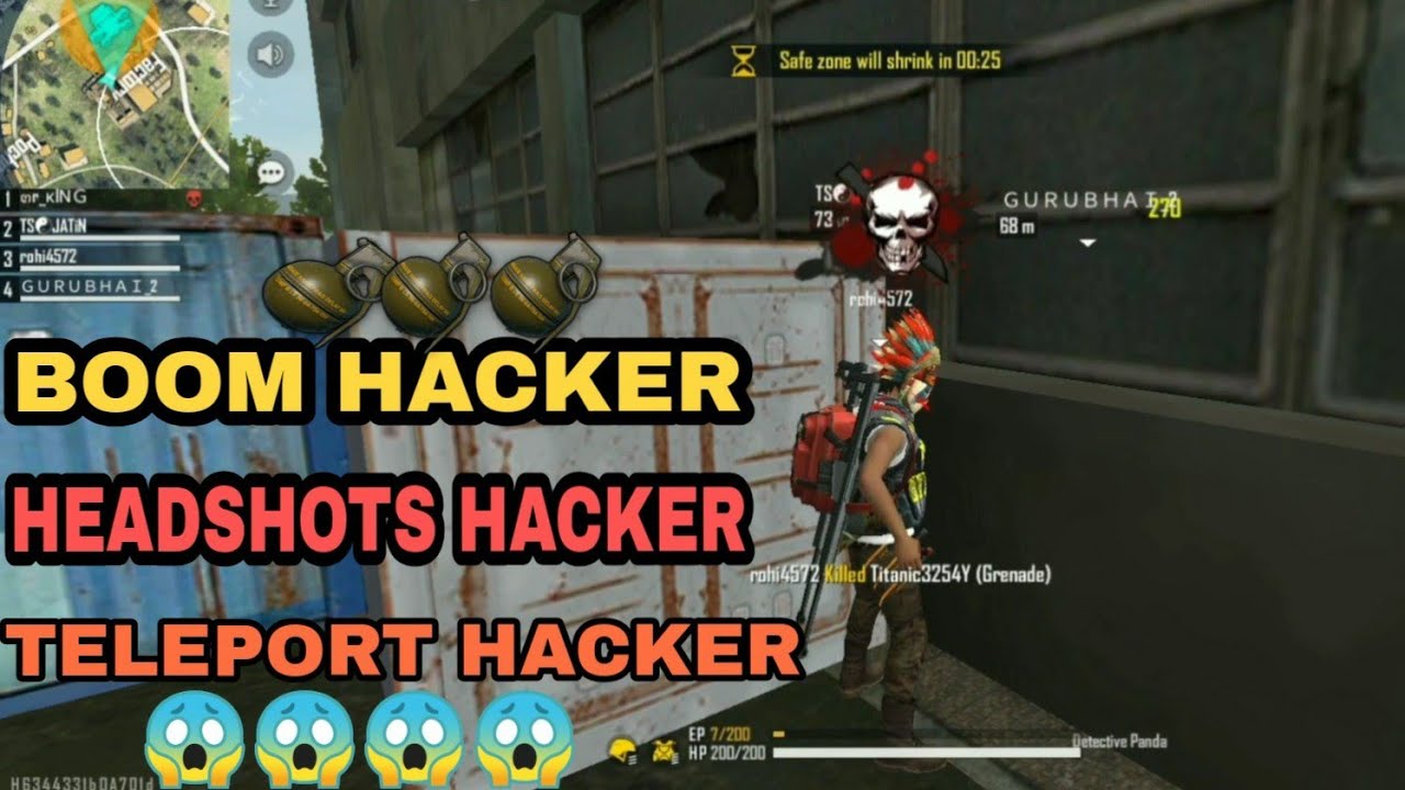 I Meet Hacker In Free Fire || Boom Hacker 😱😱|| Headshot Hacker 😱 ...