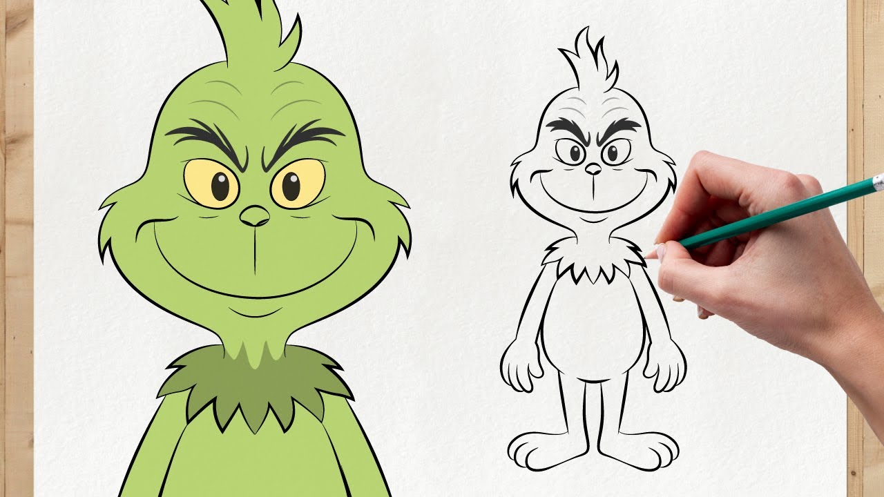 DESSINER LE GRINCH 🎄 | Dessin facile de Noël pas à pas | PrimoDessins ...