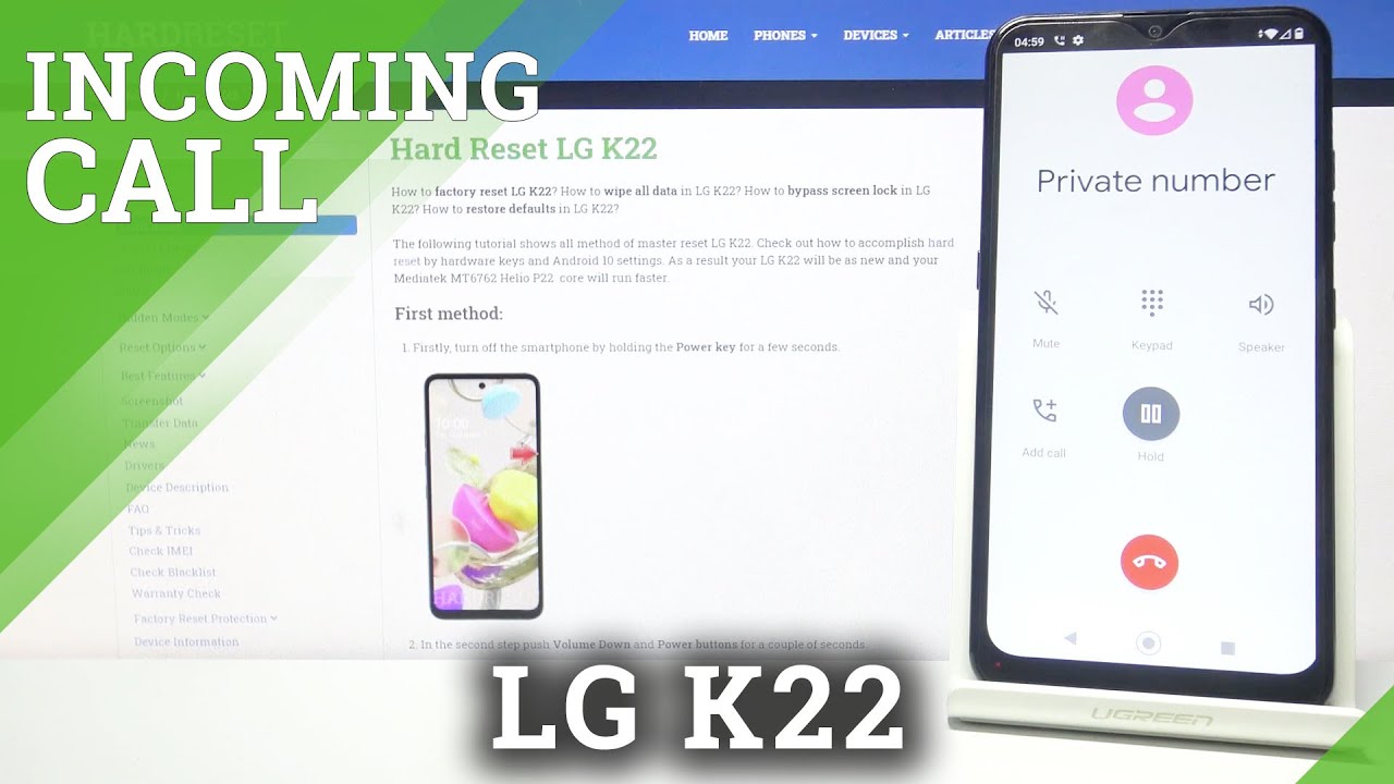LG K22 - Incoming Call Animation & Available Dialer Settings - YouTube