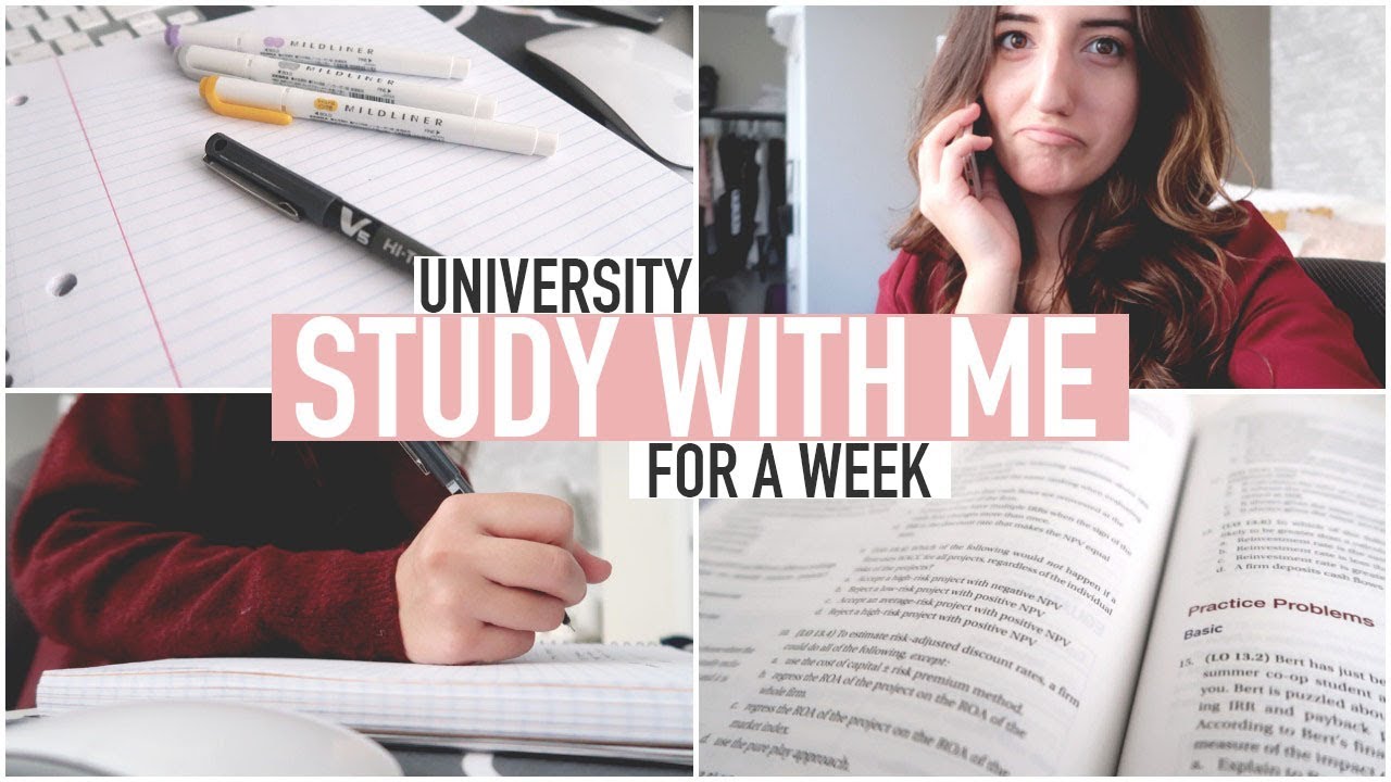 STUDY WITH ME FOR A WEEK | University Business Student - YouTube