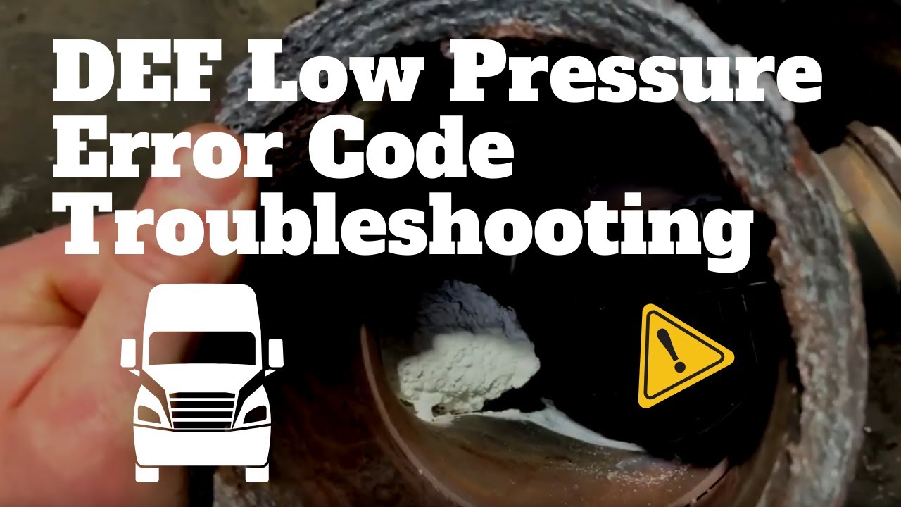 2016 Volvo Semi Truck - DEF Low Pressure Error Code Troubleshooting ...