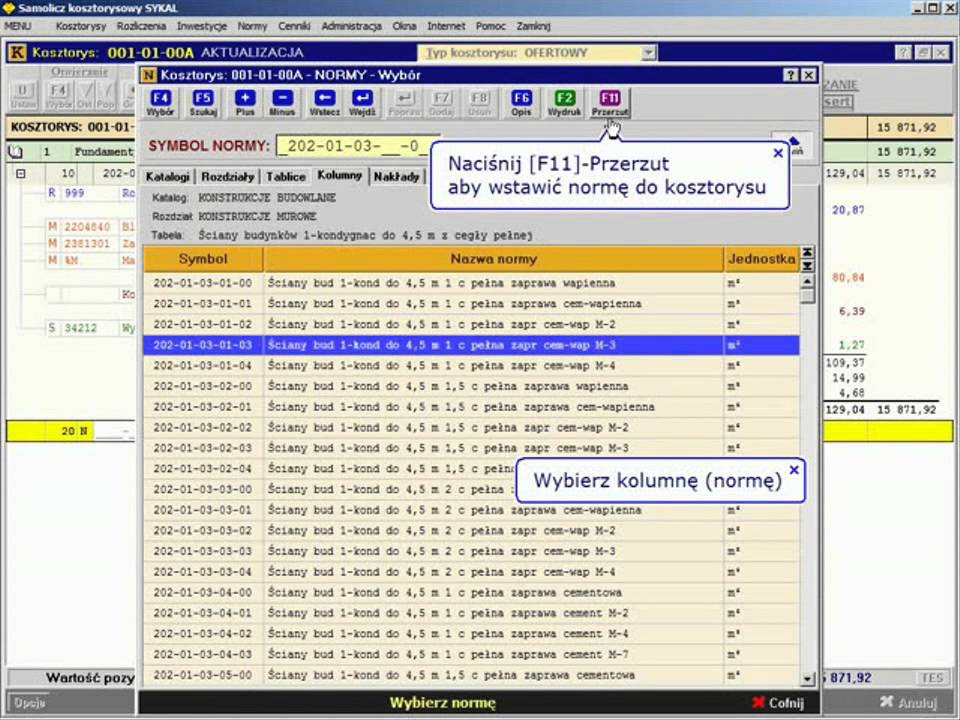 Sykal - łatwe kosztorysowanie - YouTube