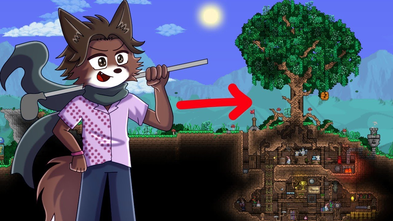 I build a house for the Golfer NPC in Terraria 1.4.4 - YouTube