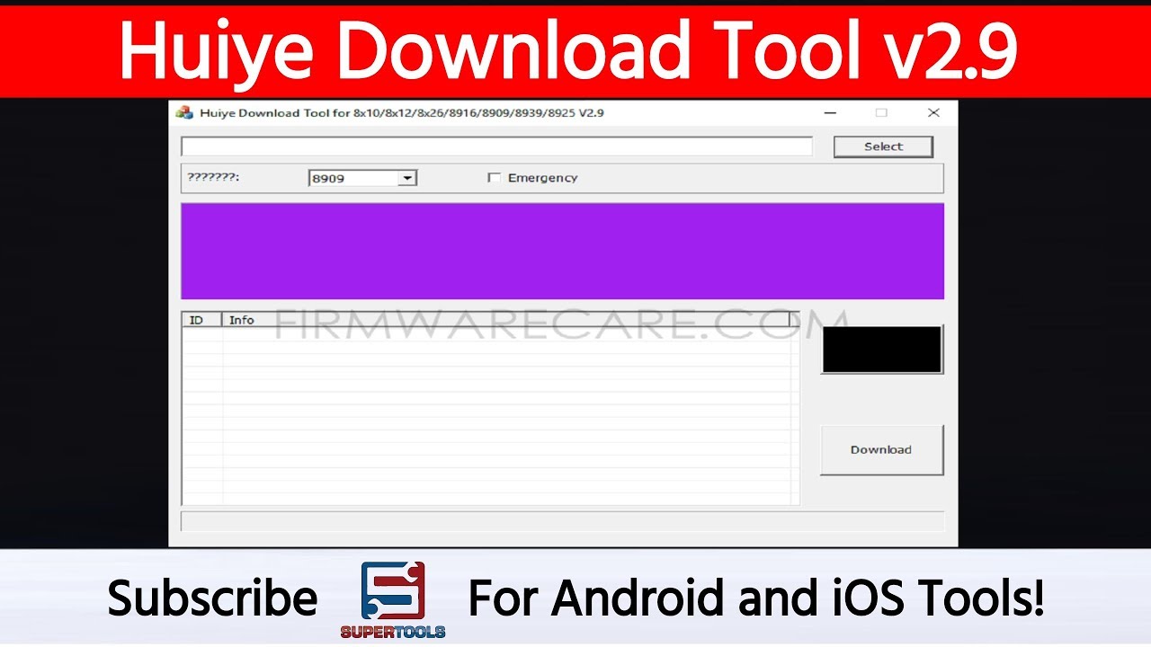 Huiye Download Tool v2.9 - Best Qualcomm Flash Tool | Super Tools - YouTube