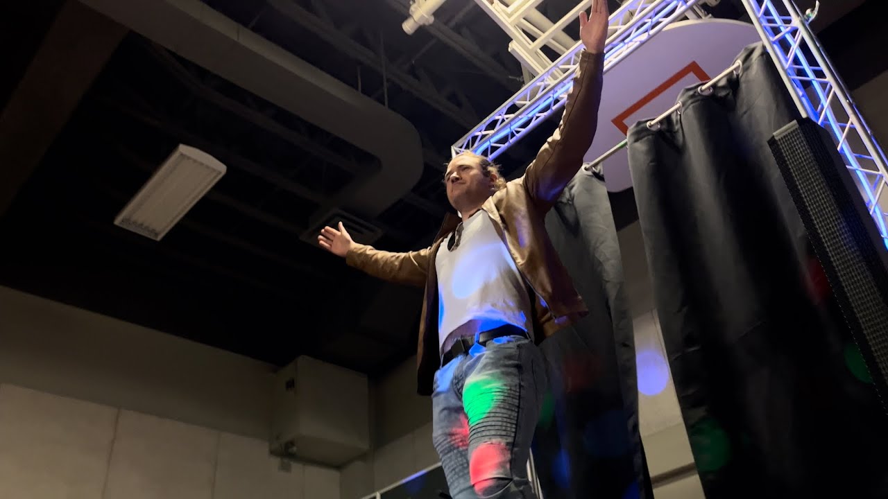 Josh “Cheeks” Holliday has words for Magnum McLaren followed by an ...