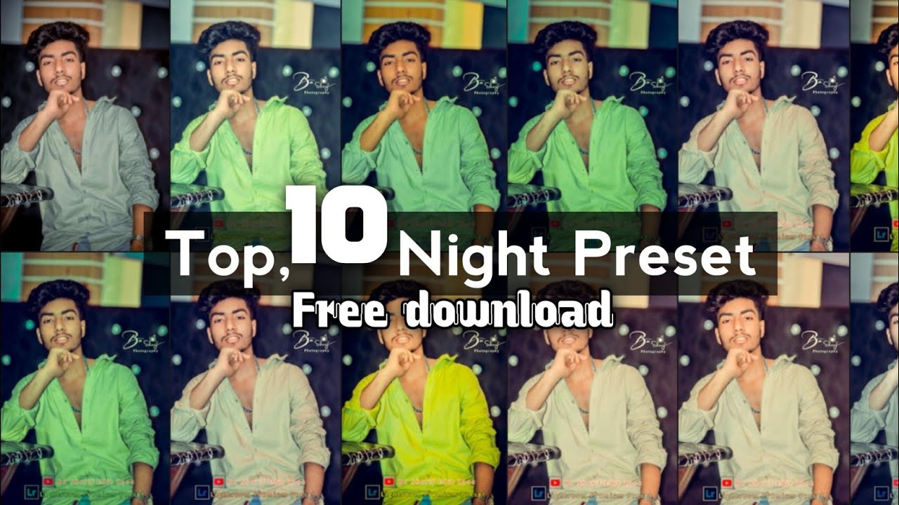 Hd 4k premium Lr Preset top-10 || top- 10 night preset for Lightroom 💫🤬 ...