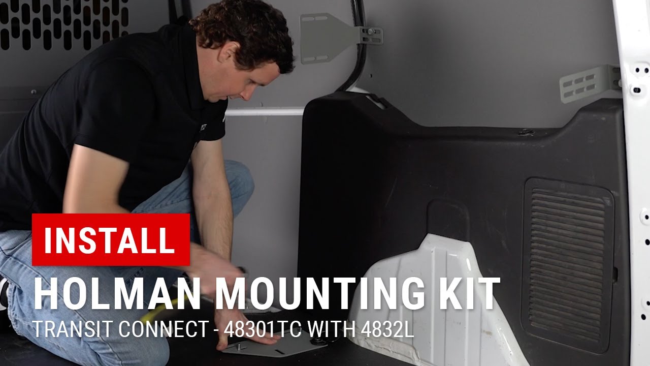 Installing Holman Shelf in Ford Transit Connect Using Mounting Kit ...