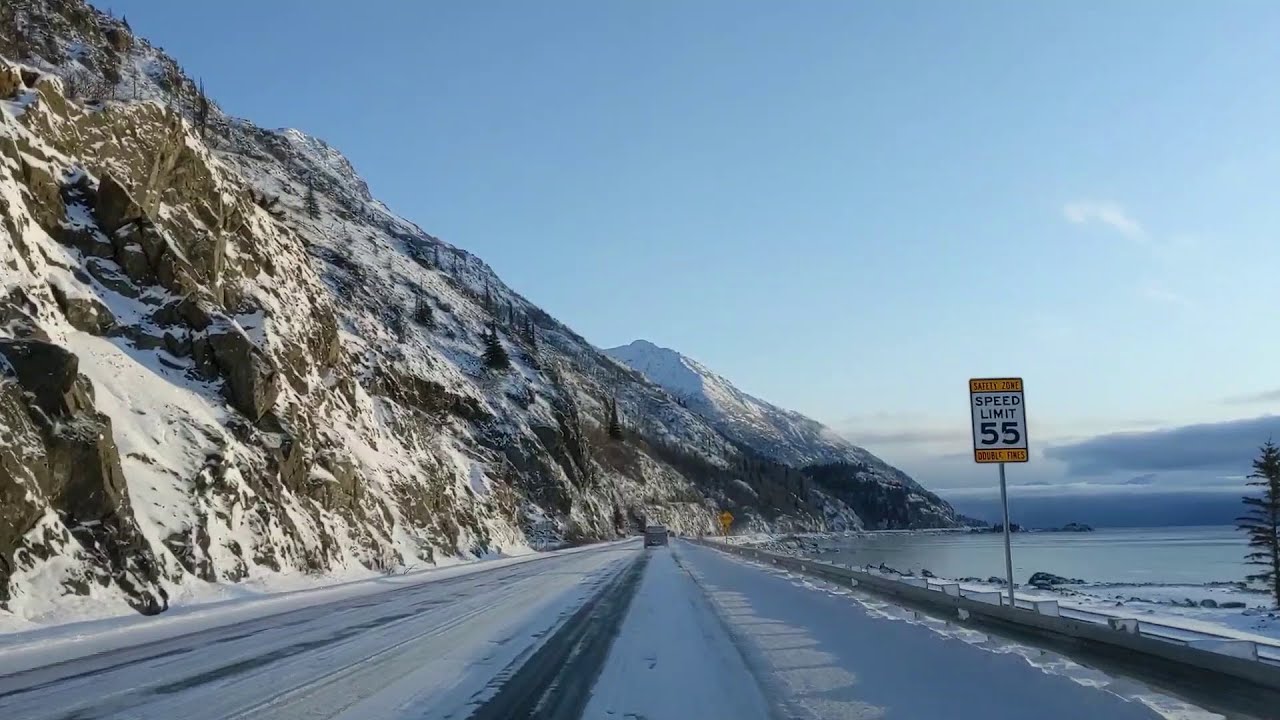 Winter driving in Anchorage, Alaska - YouTube