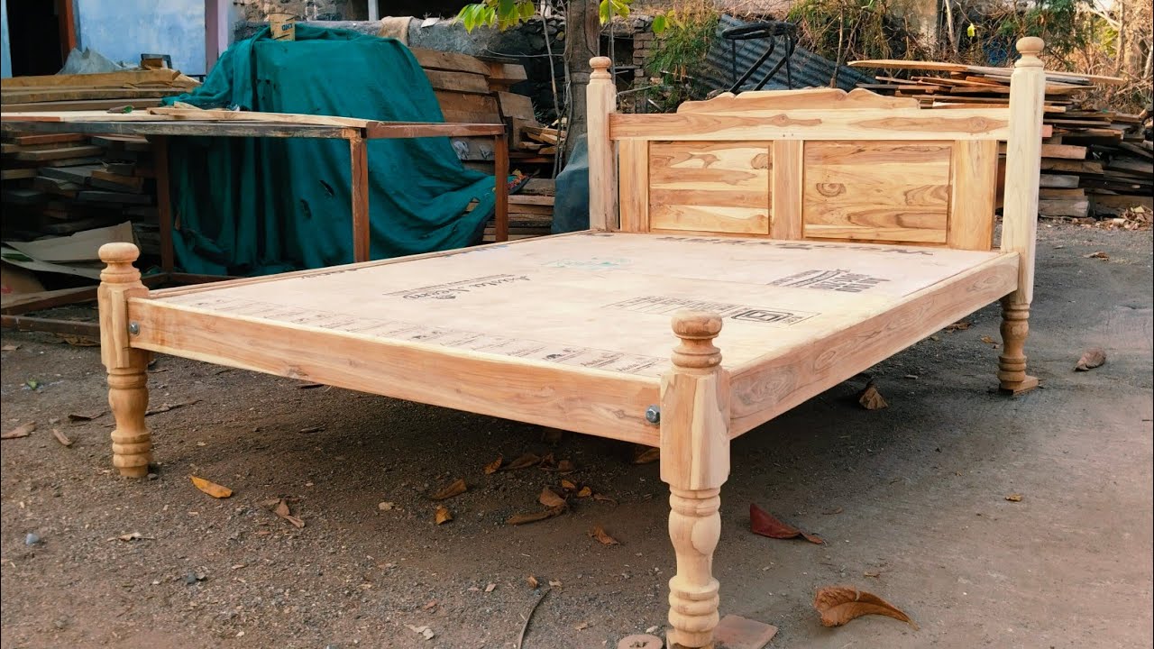 How to make Wood Bed // wood works Mohan - YouTube