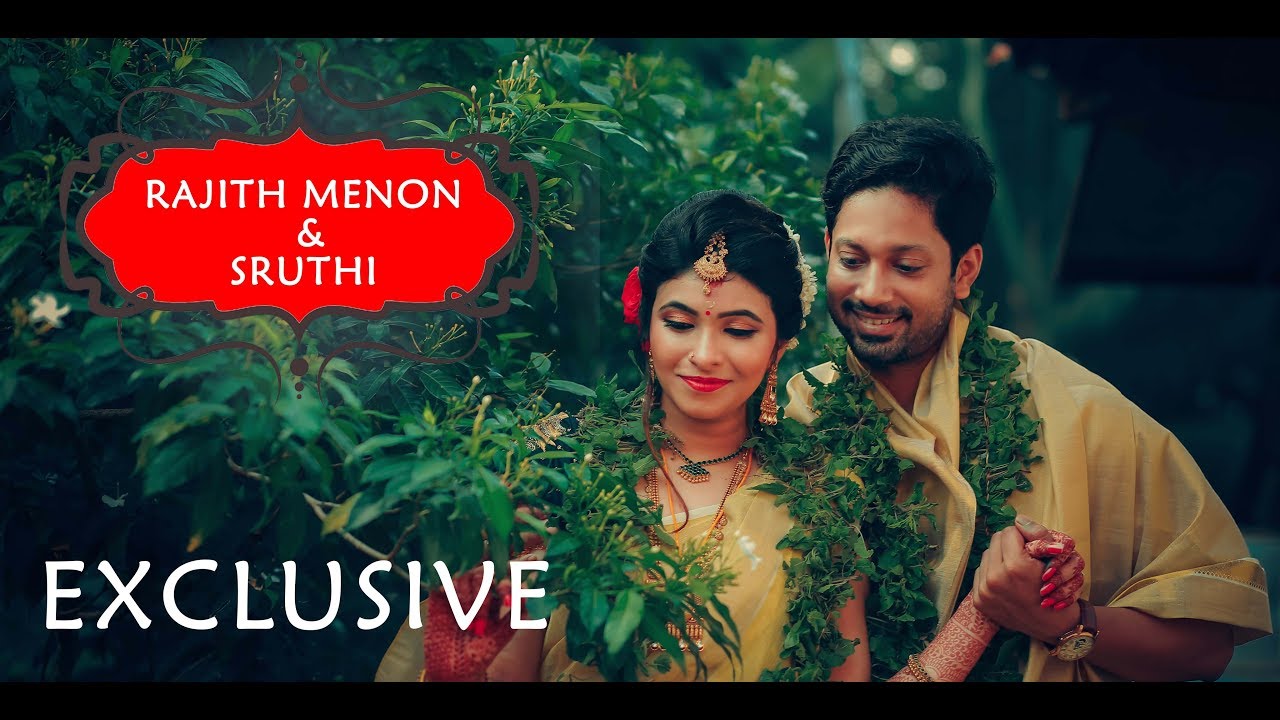 Actor Rajith Menon & Sruthi Mohandas | Wedding Highlights | Panda ...