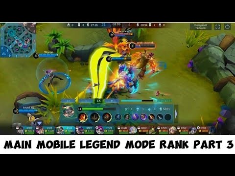 main mobile legend mode rank part 3#AL#mlbb#ml#gameplay#gameplayAL ...
