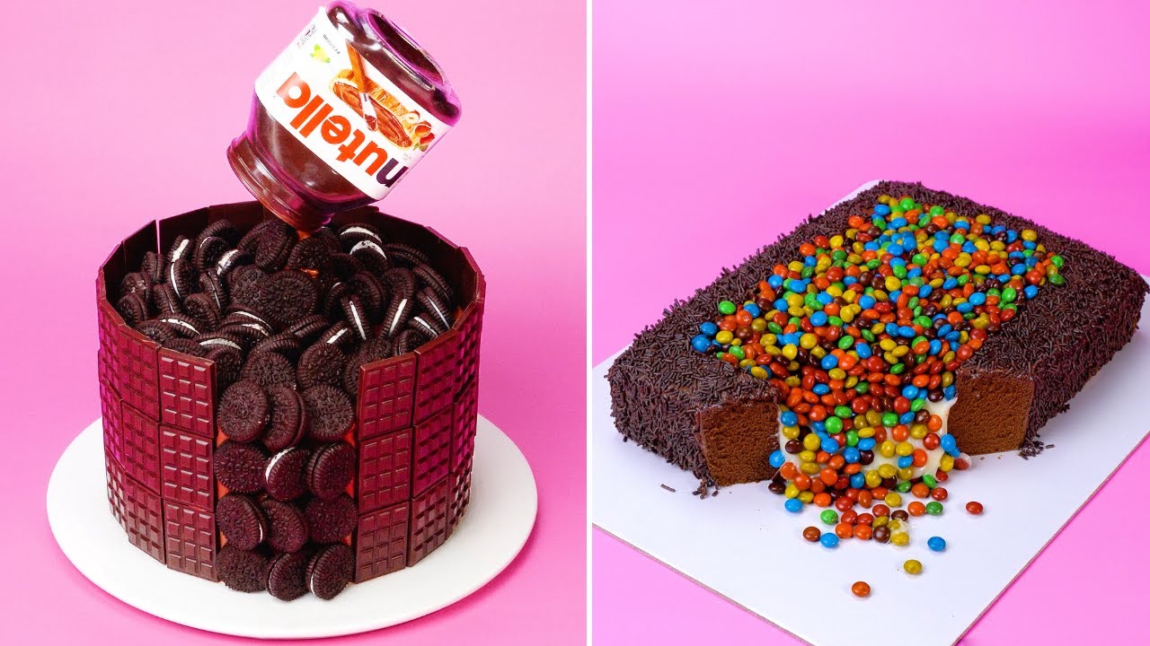INSANE Chocolate Candy Overload! 🤯 | So Yummy Nutella & M&M Cakes | Best Satisfying Cake Recipes ...