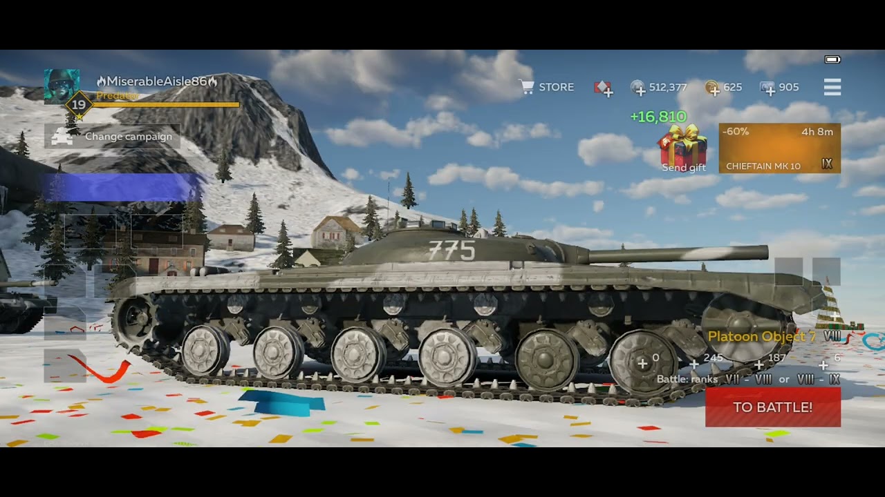 Soviet pancake of Death! New object 775 in war thunder mobile! - YouTube
