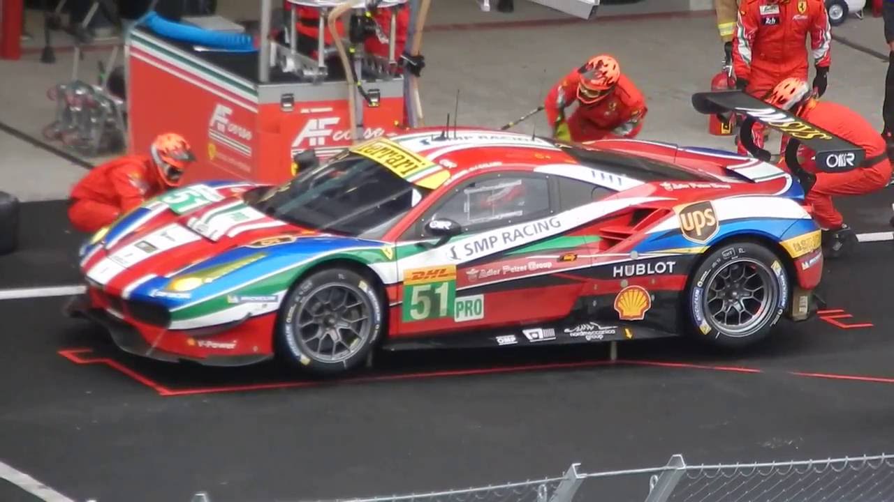 WEC, 6 Hrs. de México, Pit Stop Ferrari 488 - YouTube