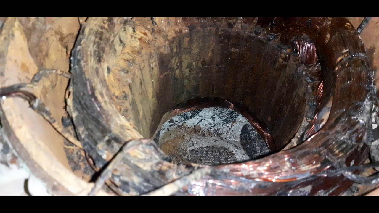 MOTOR 20CV TRIFÁSICO PARTE 01 QUEIMADO - YouTube