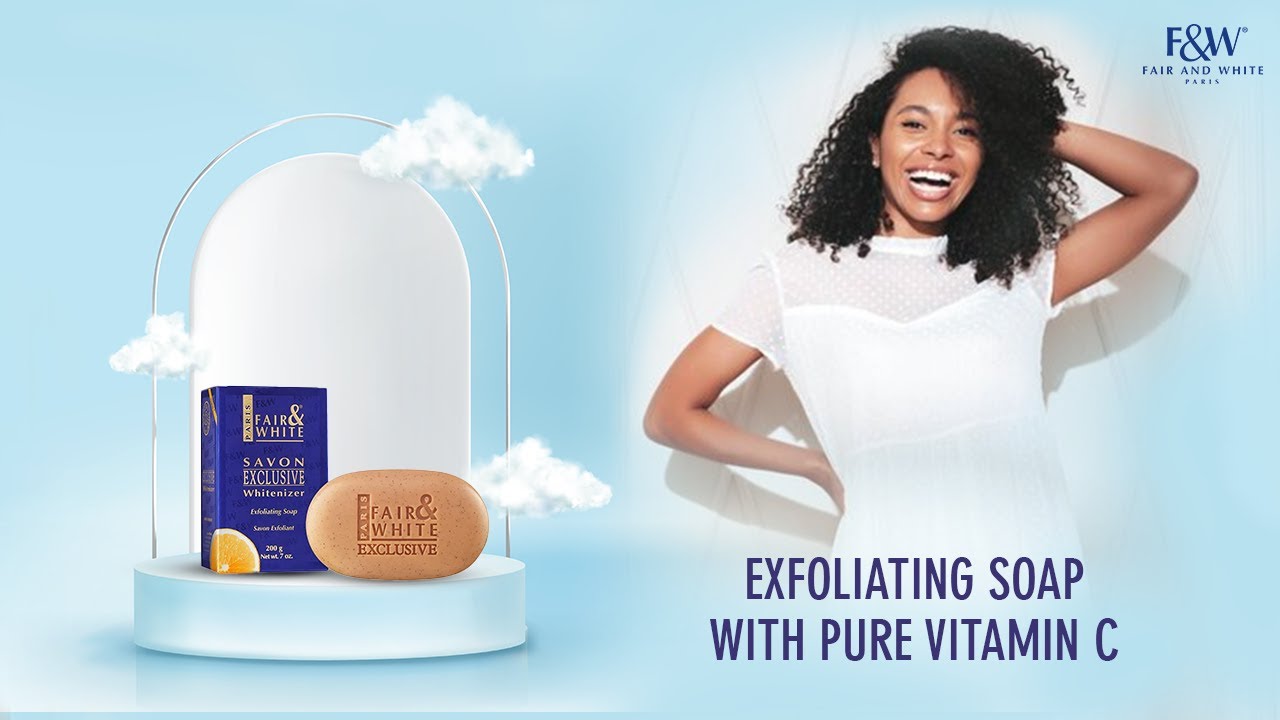 Fair & White Exclusive Whitenizer Exfoliating Soap With Vitamin C - YouTube