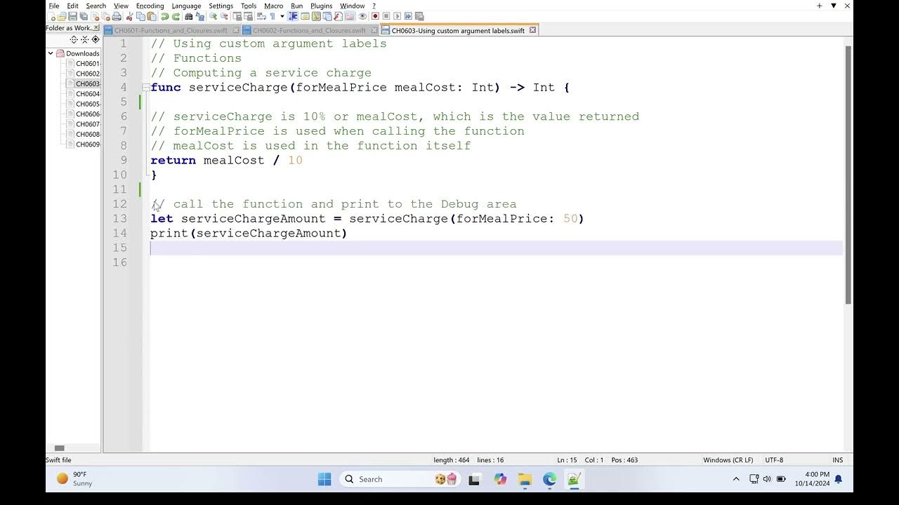 CH0603 Using custom argument labels - YouTube
