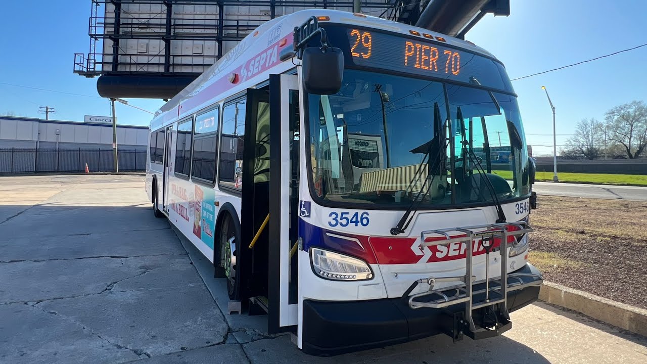 SEPTA 2023 New Flyer XDE40 #3546 On Route 29! - YouTube