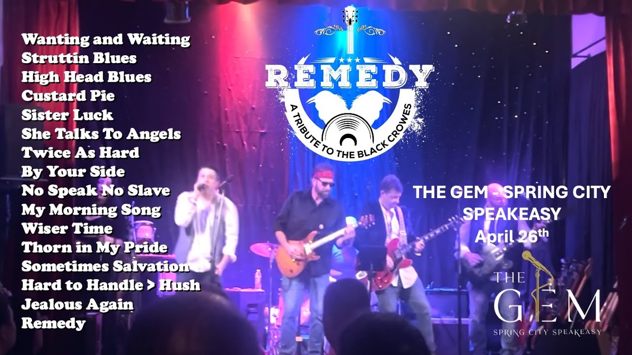 Remedy - Black Crowes Tribute 2025-04-26 The Gem, Spring City, PA - YouTube