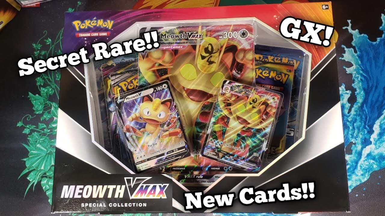 *New* Pokemon Meowth V Max Special Collection Box Opening!! - YouTube