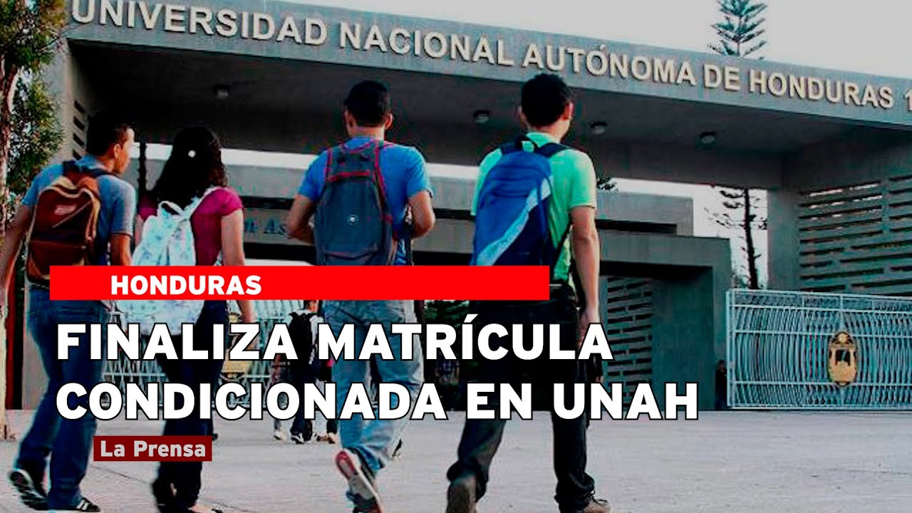 Finaliza matrícula condicionada en Unah - YouTube