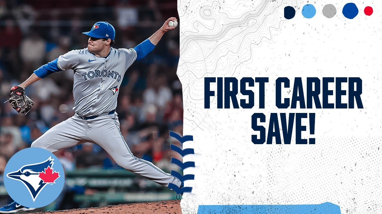 Brendon Little records his first Major League save! - YouTube