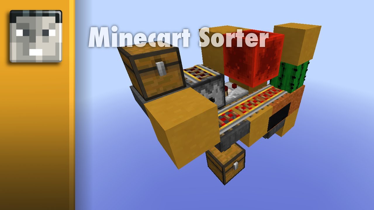 Minecraft 1.7+: Fast & Compact Minecart Sorter (Showcase/Tutorial ...