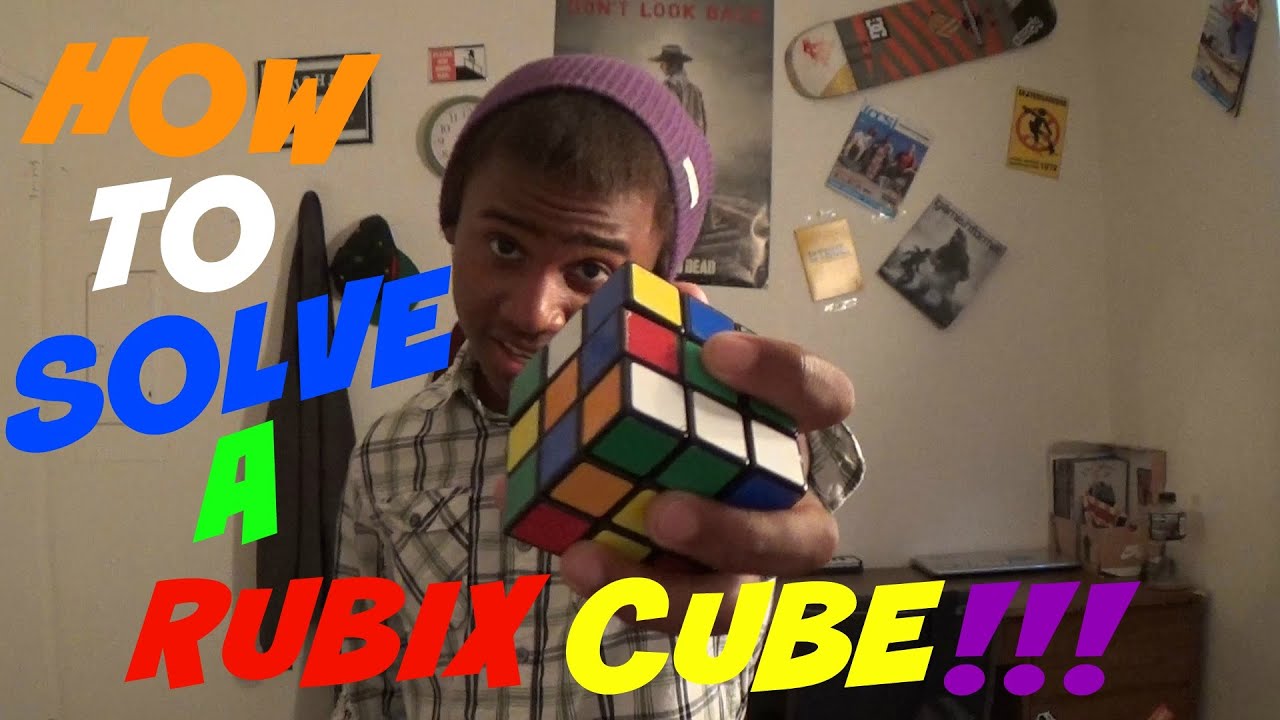 How to Solve a 3x3x3 Rubik's Cube: Step by Step tutorial! - YouTube