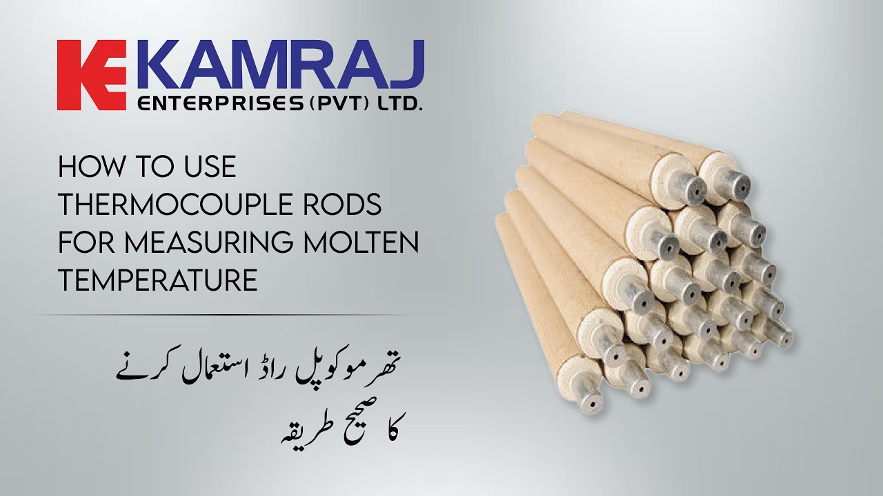 How to use Thermocouple Rods for Measuring Molten Temperature - YouTube