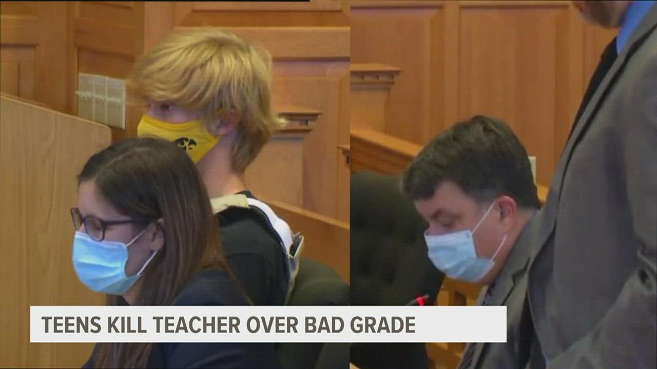 Prosecutor: Iowa teens killed Spanish teacher over bad grade - YouTube