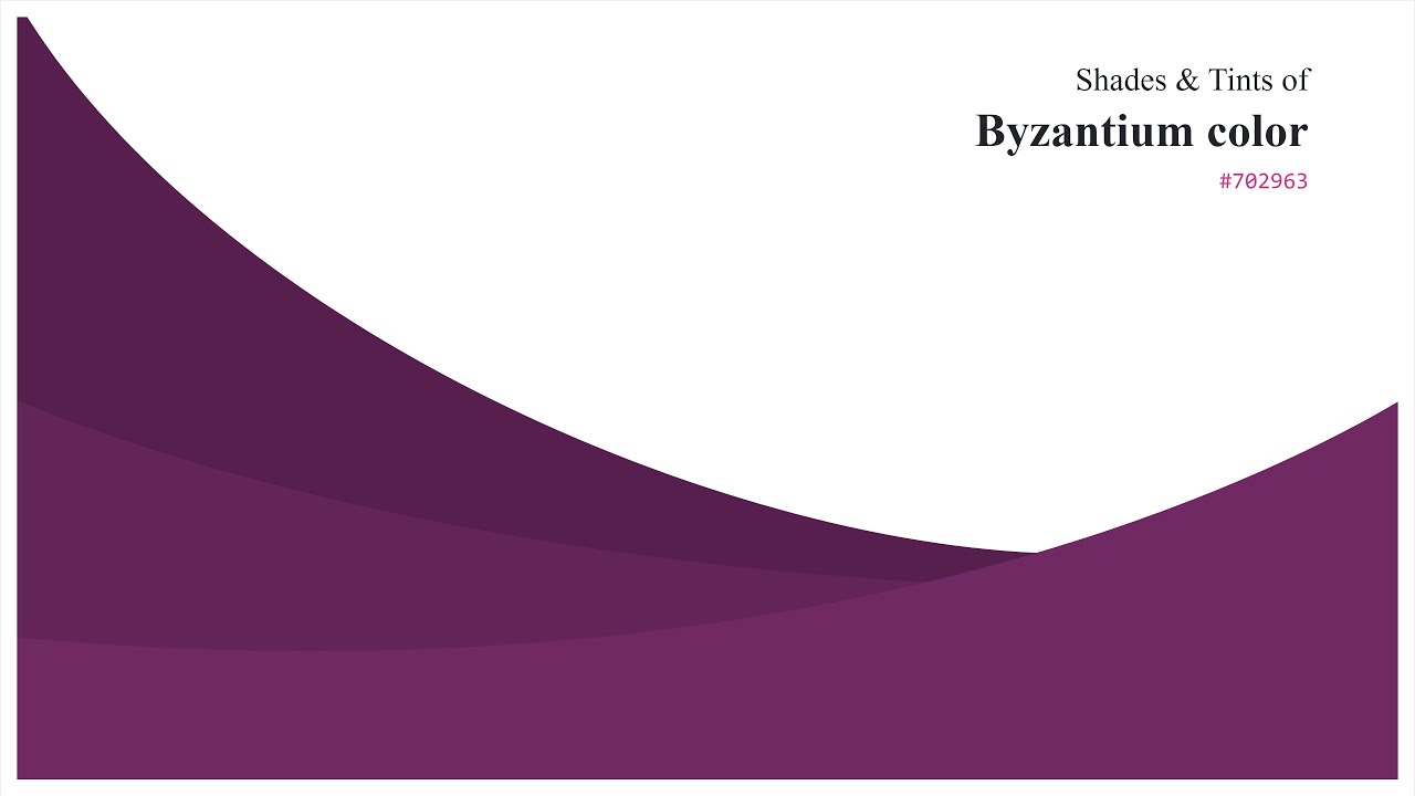 Shades & Tints of Byzantium color #702963 A Warm Violet color #632458 ...