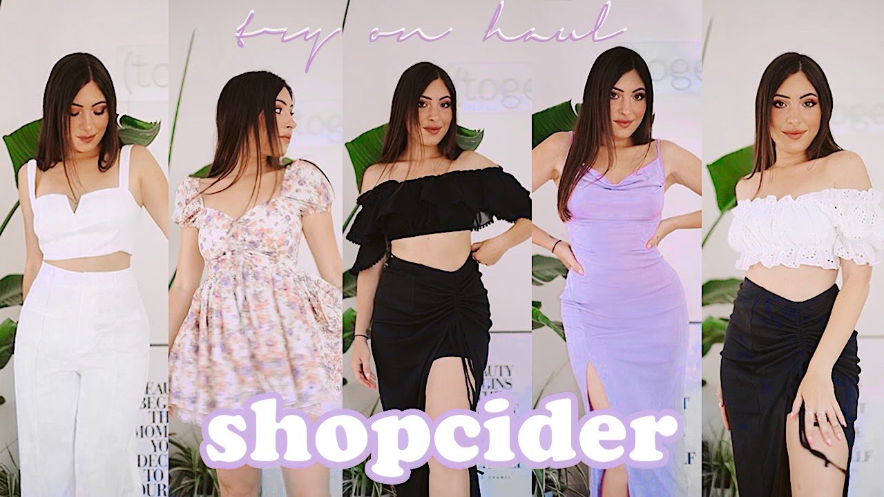 🌼 SHOPCIDER TRY-ON/HAUL 🌼💜⚡️ - YouTube