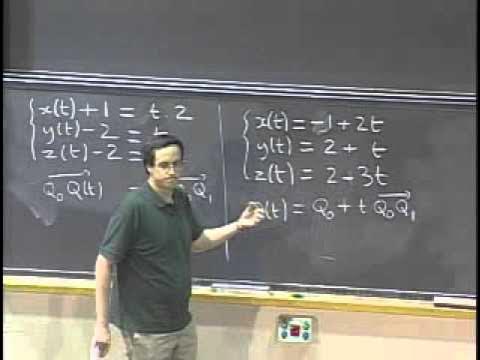 Lec 5, Parametric Equations, Vector Algebra, Concept of coefficients in Example - YouTube