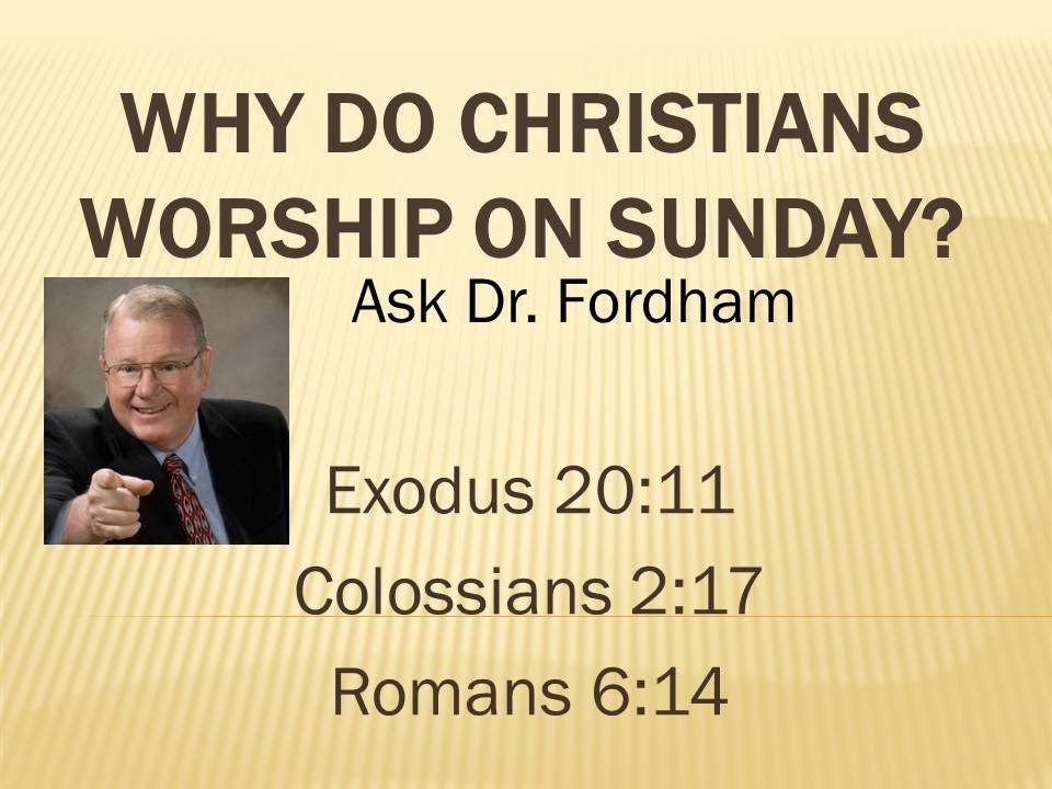 Why do Christians worship on Sunday - YouTube