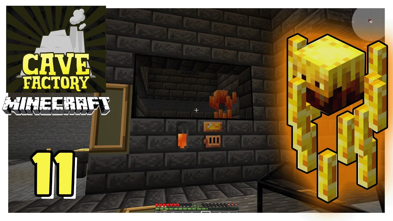 PLAYIN' WITH THE BLAZES - CAVE FACTORY MODDED MINECRAFT - YouTube