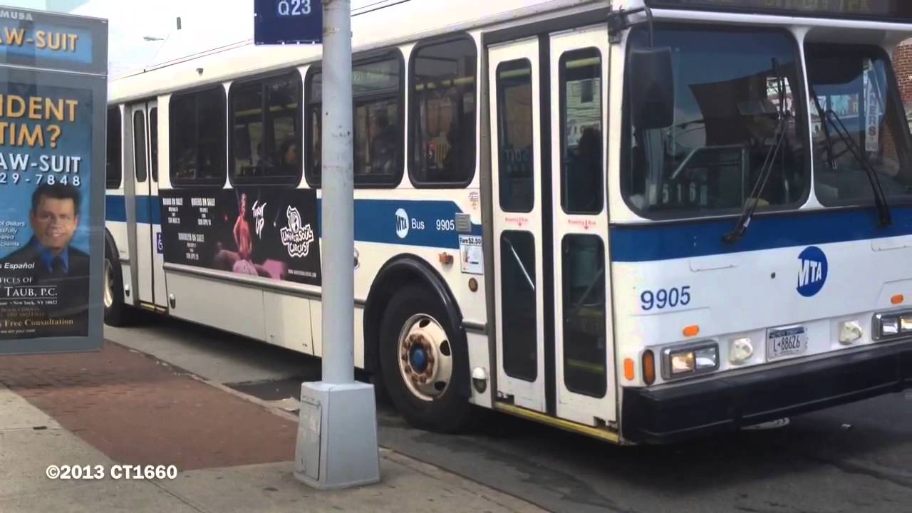 MTA Bus: Orion V CNG 9905 on the Q23 @ 108 St/52 Av - YouTube